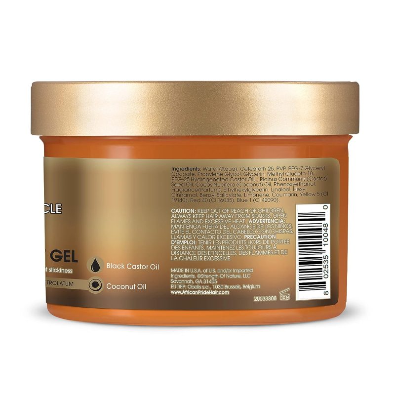 African Pride: Black Castor Miracle Extra Hold Braid, Loc & Twist Gel ...