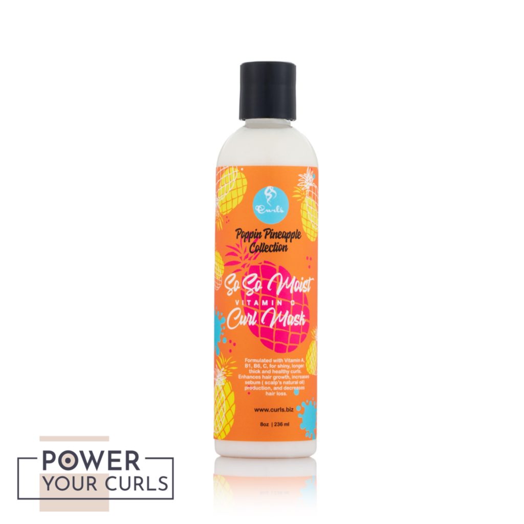 Poppin Pineapple Collection So So Moist Curl Mask » Power Your Curls